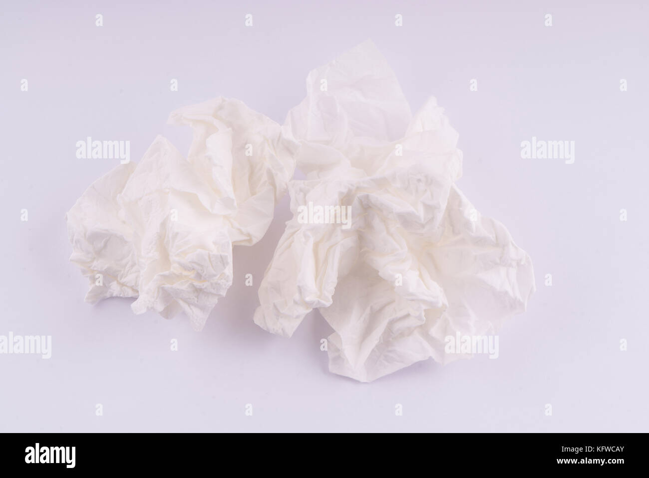 paper handkerchiefs used on the table Stock Photo - Alamy