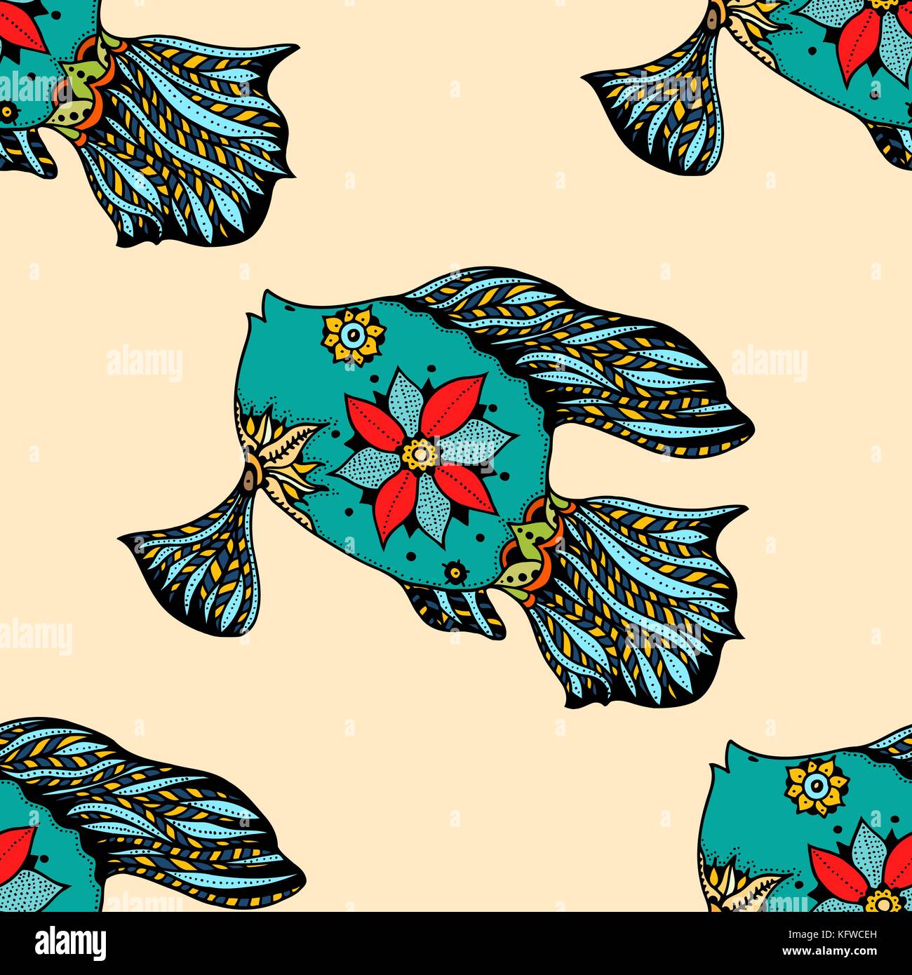 Ornamental aquatic plant Stock Vector Images - Alamy