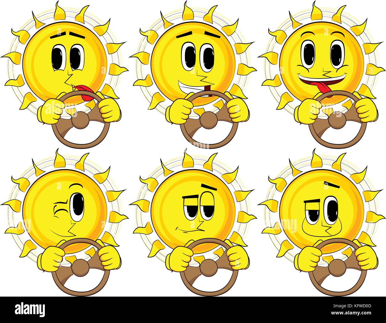 Wheel emoticon hi-res stock photography and images - Alamy