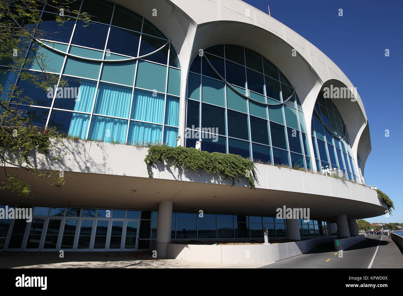 Monona Terrace Convention Center, designed by Frank Lloyd Wright is a ...