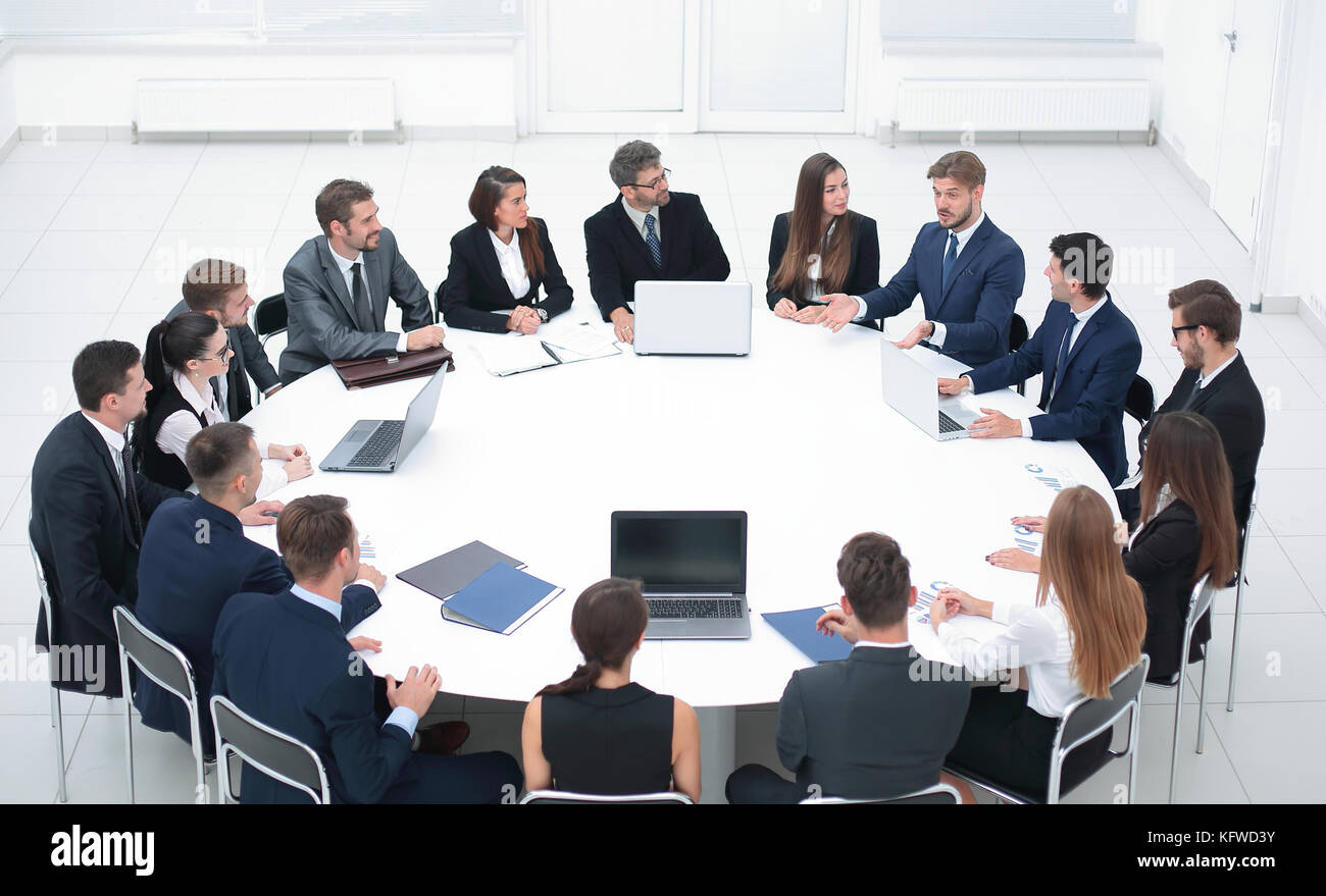 meeting business partners in the conference room Stock Photo - Alamy