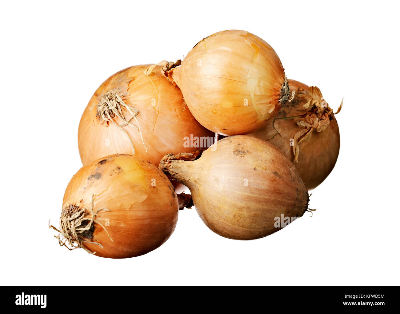 heap of onions isolated on white Stock Photo - Alamy
