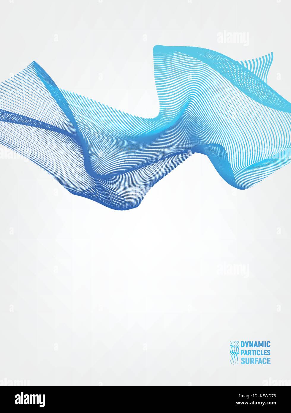 Wave Vector Background. Ripple Grid. Abstract Illustration. 3D ...