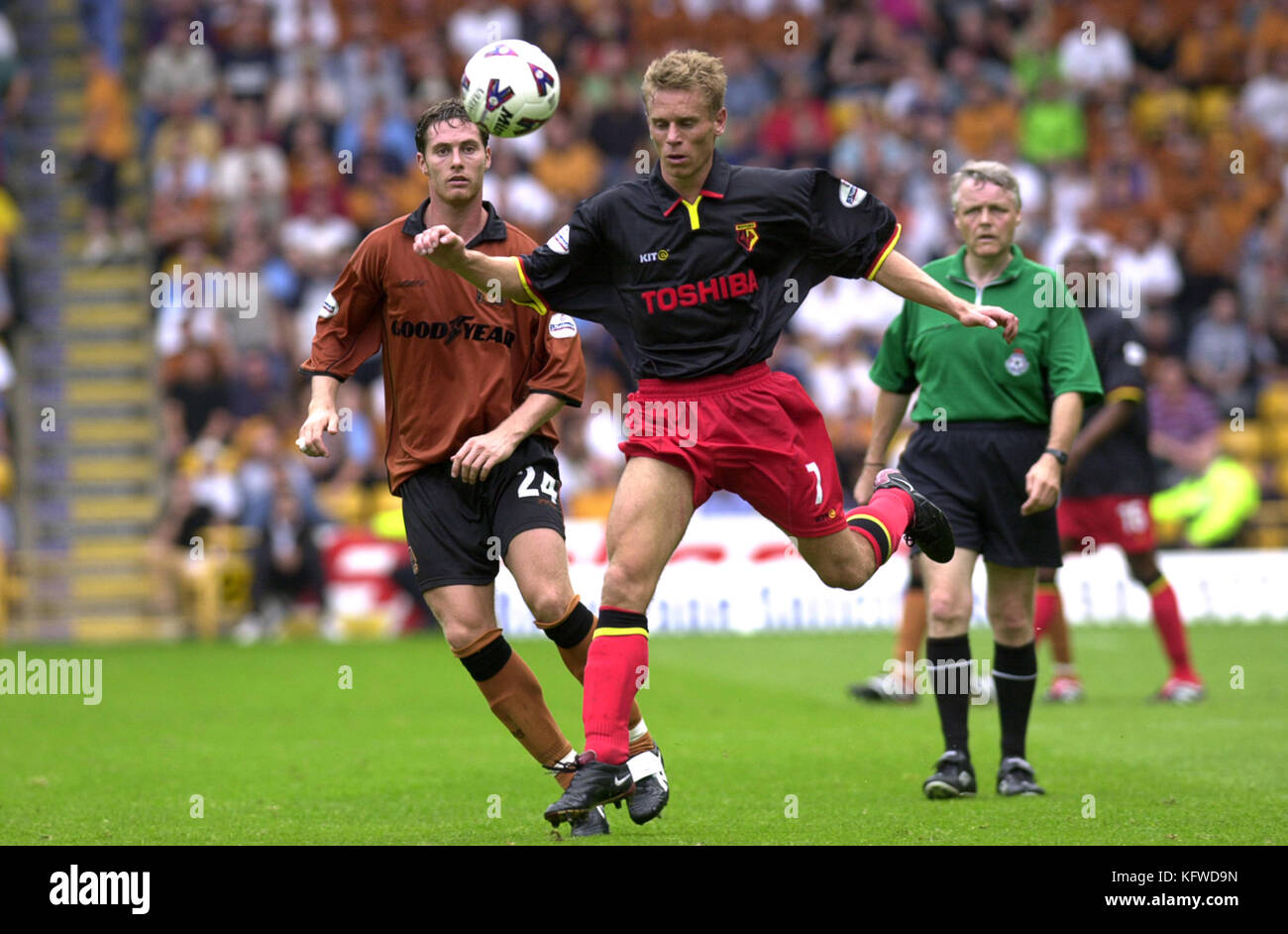 Footballer Allan Nielsen and Tony Dinning Wolverhampton Wanderers v ...