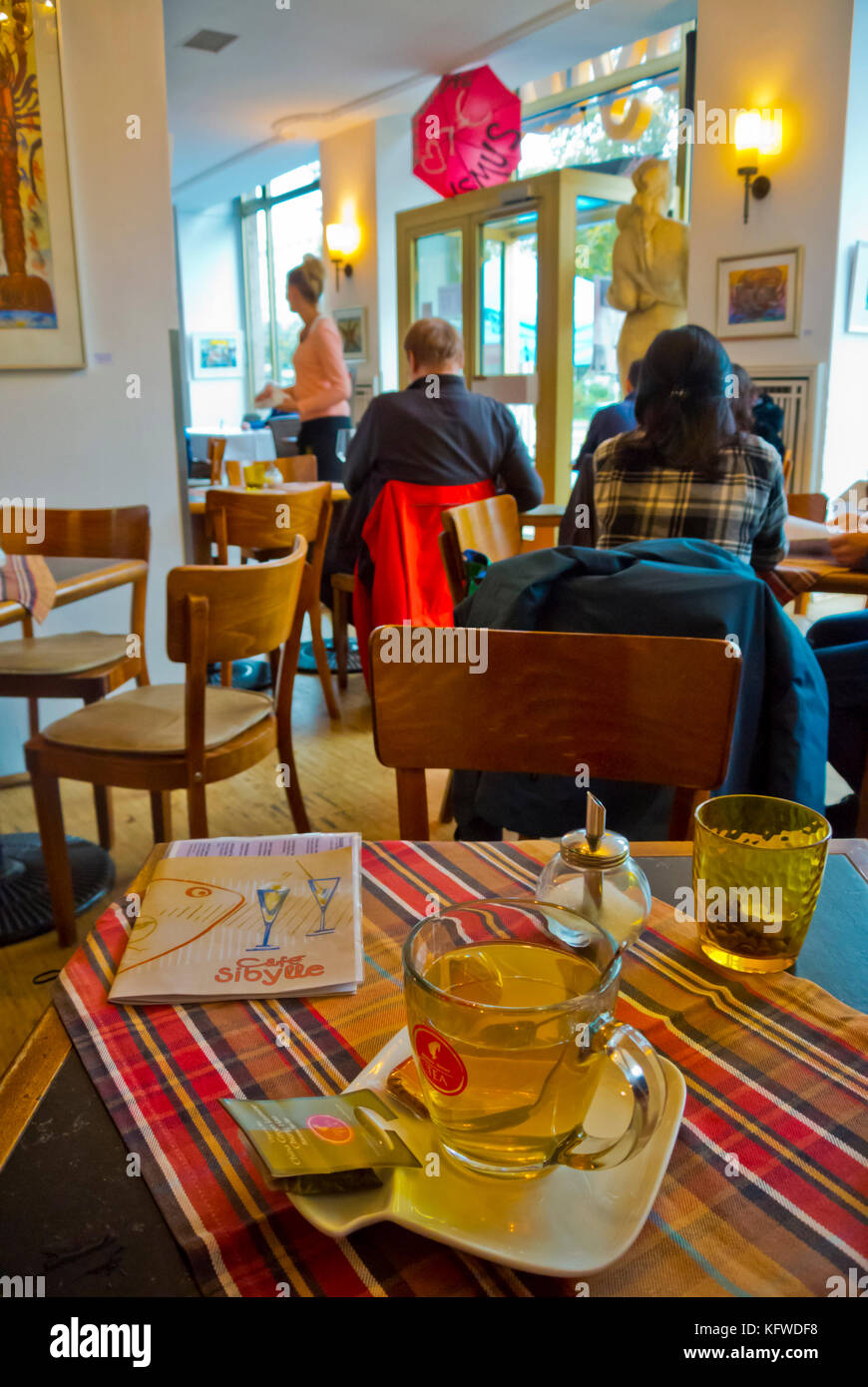 Cafe Sibylle, Karl-Marx-Allee, Friedrichshain, Berlin, Germany Stock ...