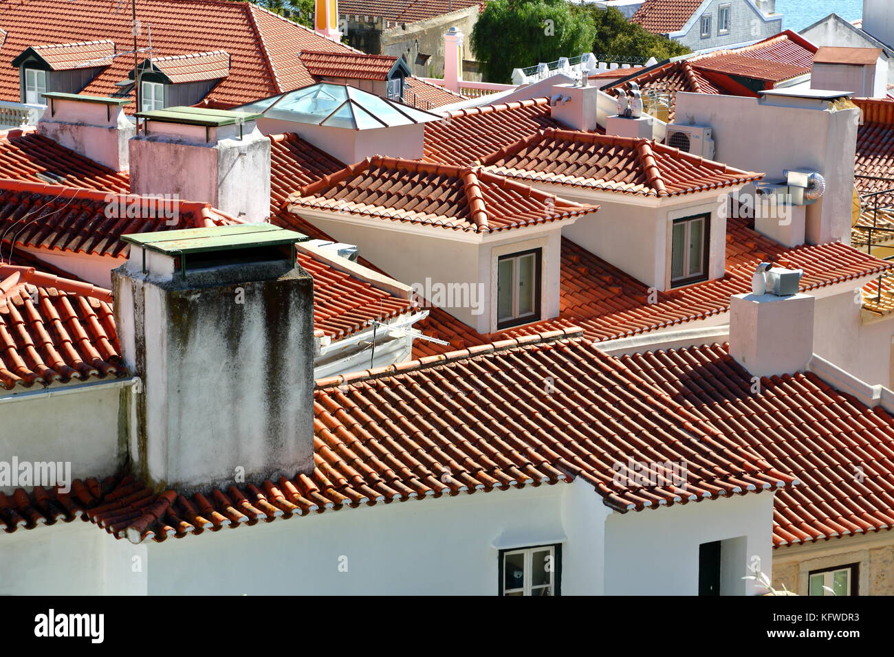 Red rooftops in Lisbon, Portugal Stock Photo - Alamy