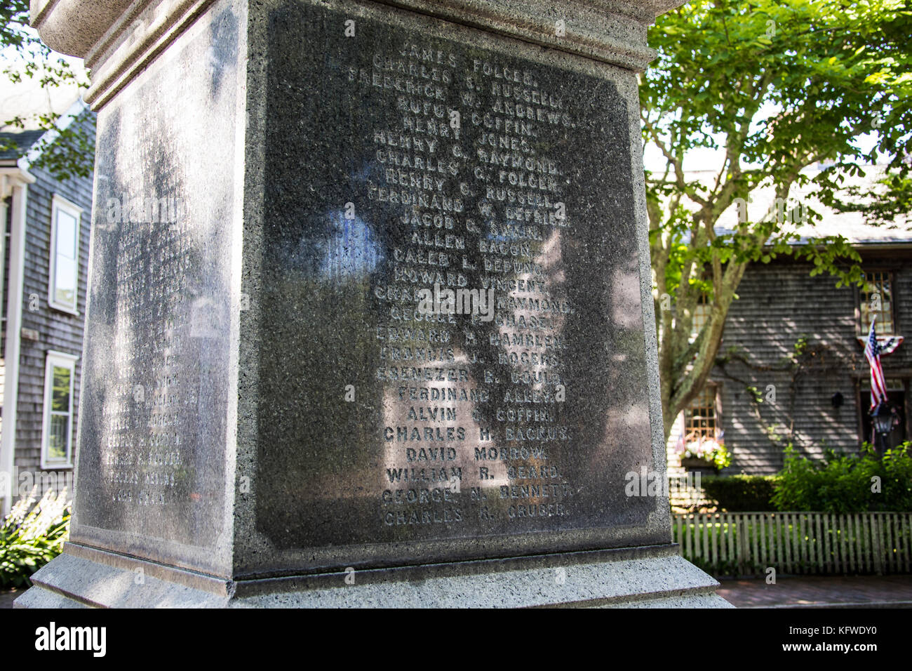 Civil War Memorial to Union soldiers from Nantucket, Nantucket ...