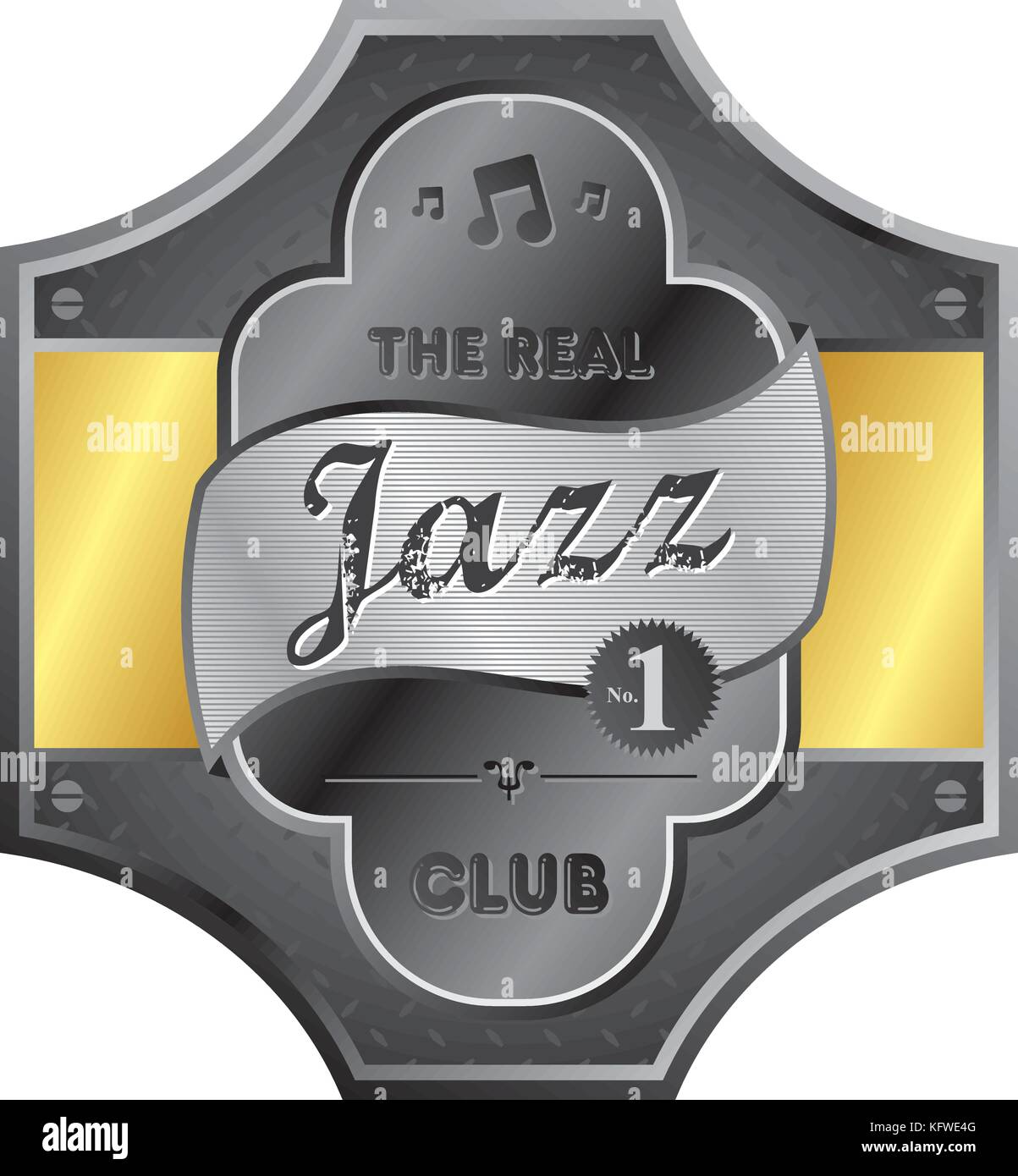 music label theme graphic art design illustration Stock Vector Image ...