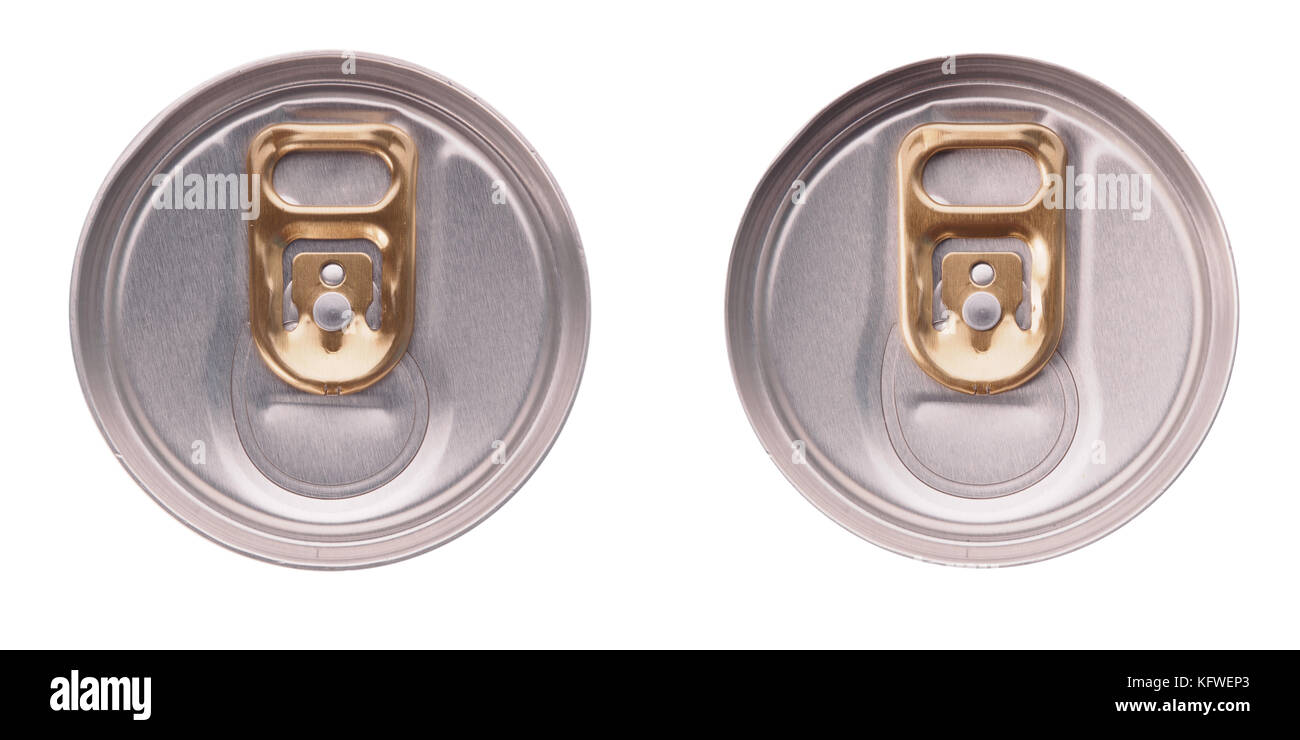 beer can isolated on white background, view from the top Stock Photo ...