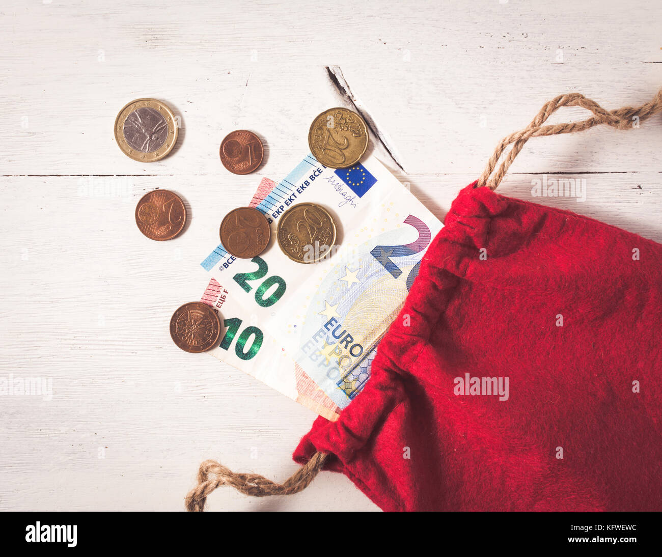 Santa and sack of money hi-res stock photography and images - Alamy