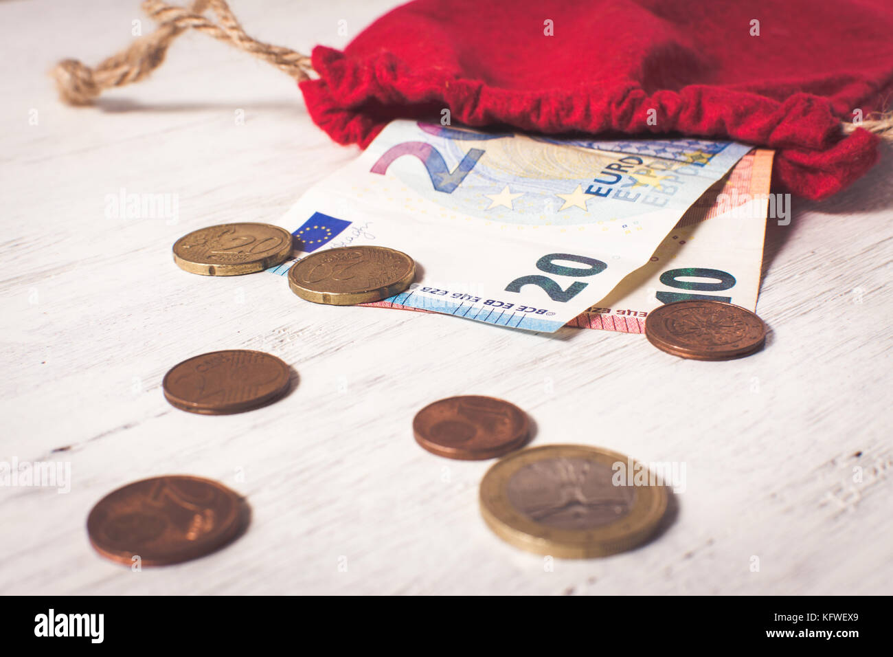 Santa and sack of money hi-res stock photography and images - Alamy