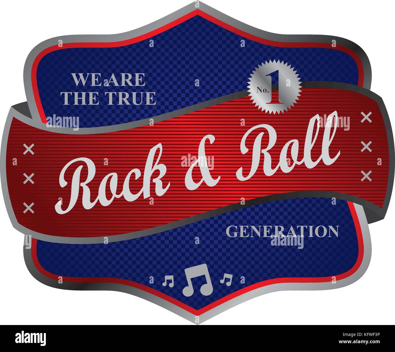 music label theme graphic art design illustration Stock Vector Image ...