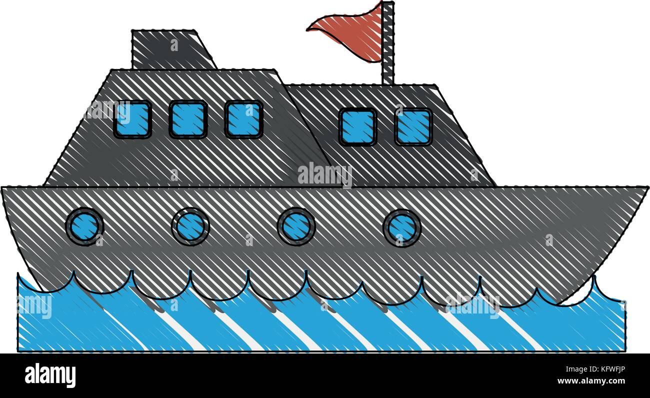 Voyage cruise icon outline Stock Vector Images - Alamy