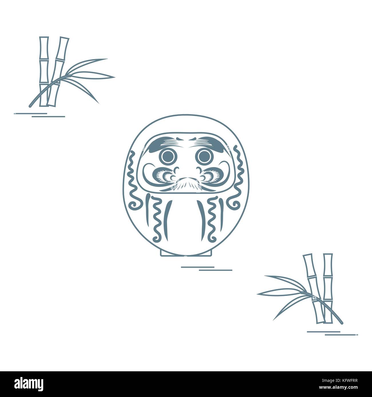 Daruma - Japanese traditional doll roly-poly. The annual new year's ...