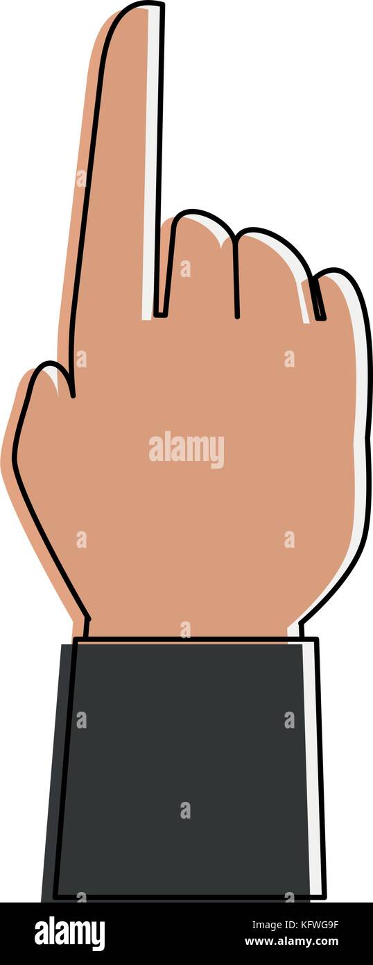 hand with index finger up icon image Stock Vector Image & Art - Alamy