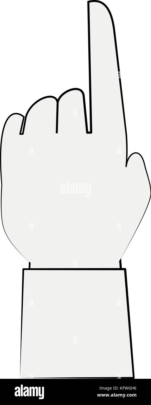 hand with index finger up icon image Stock Vector Image & Art - Alamy