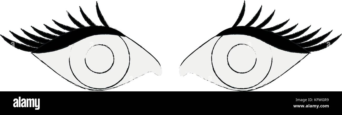eyes with lashes icon image Stock Vector Image & Art - Alamy