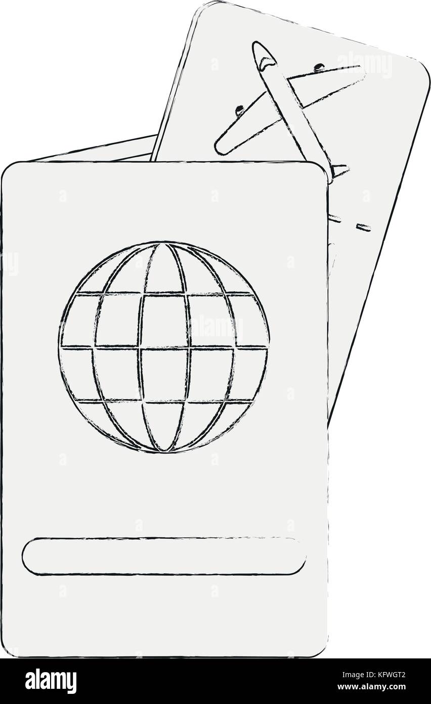 Black passport check Stock Vector Images - Alamy
