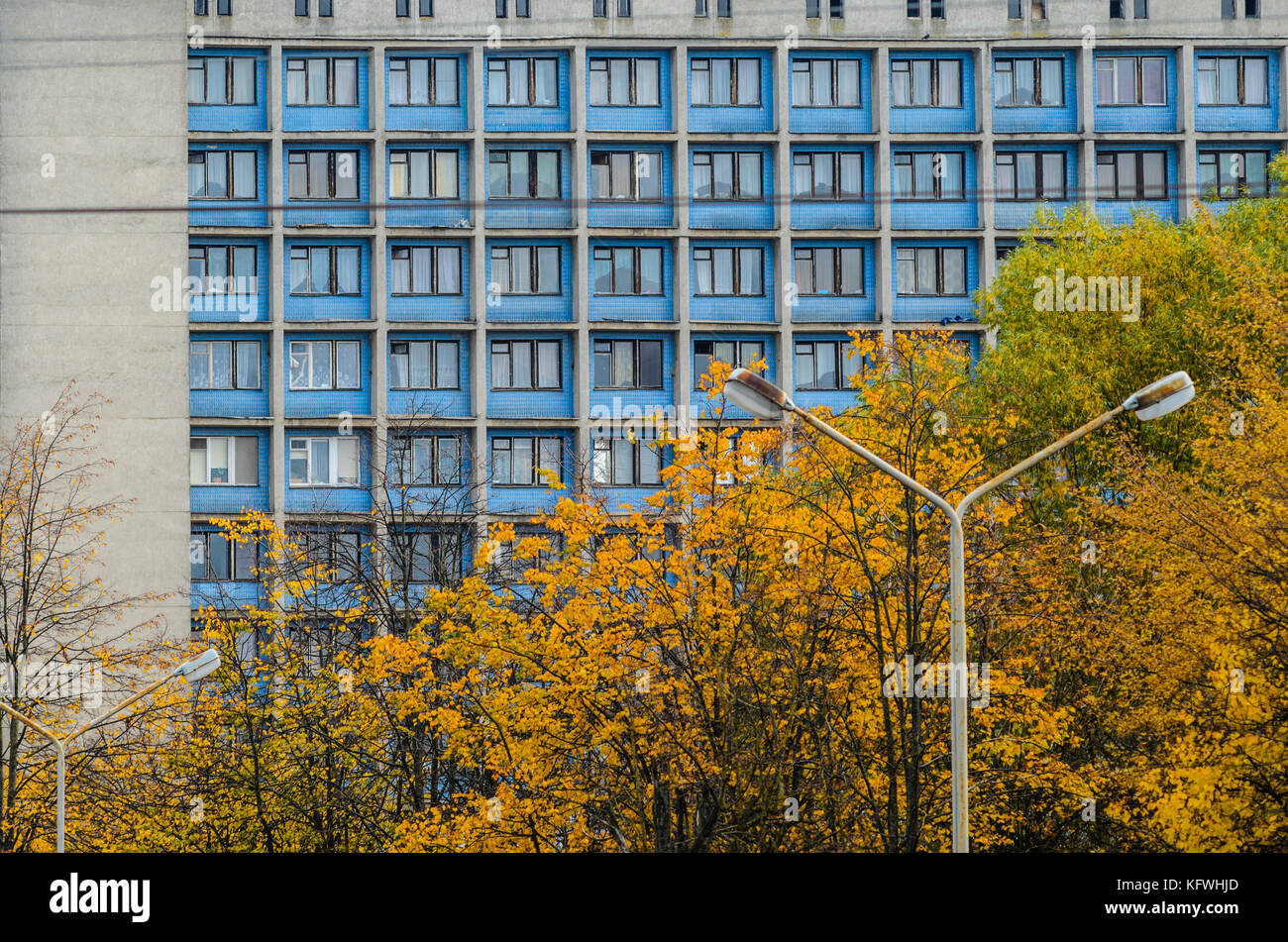 Facade of an old high-rise building. Urbanization concept Stock Photo ...