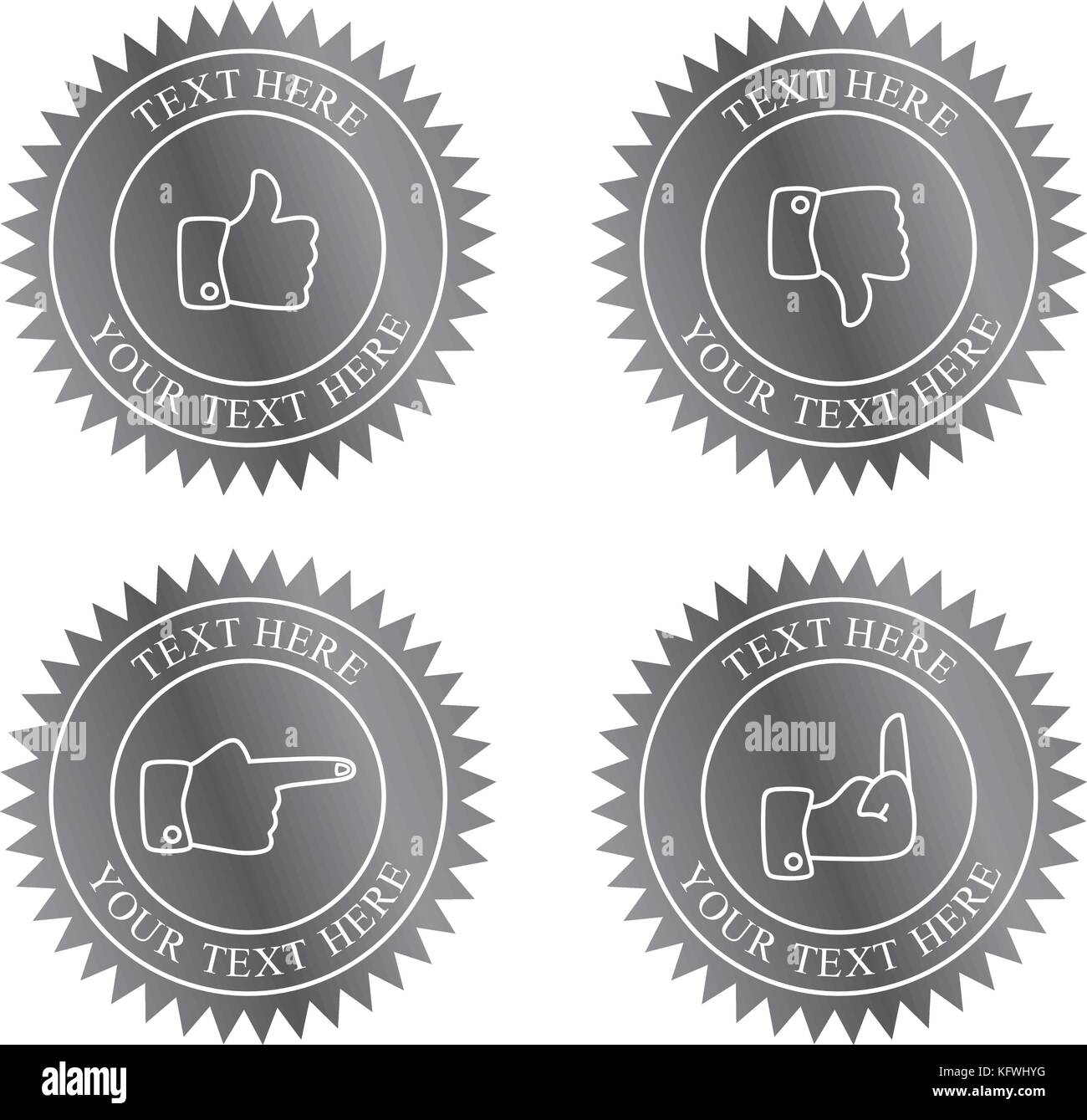 hand gesture theme vector graphic art design illustration Stock Vector ...