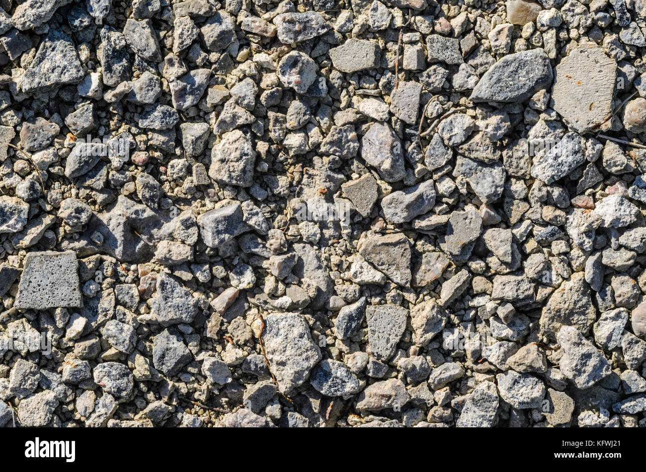 Destroyed concrete floor texture. Large broken pieces of concrete ...