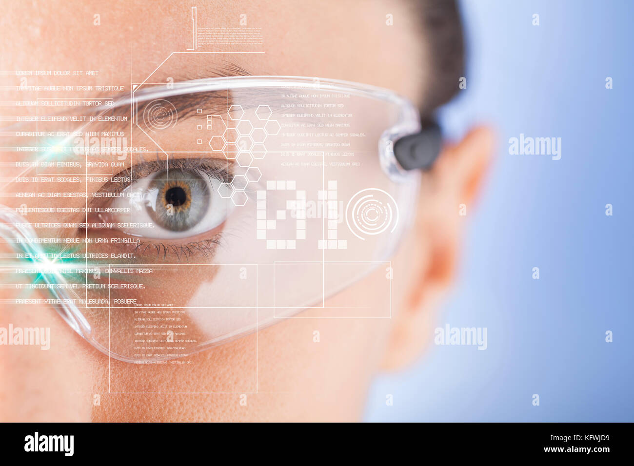 Futuristic smart glasses Stock Photo - Alamy