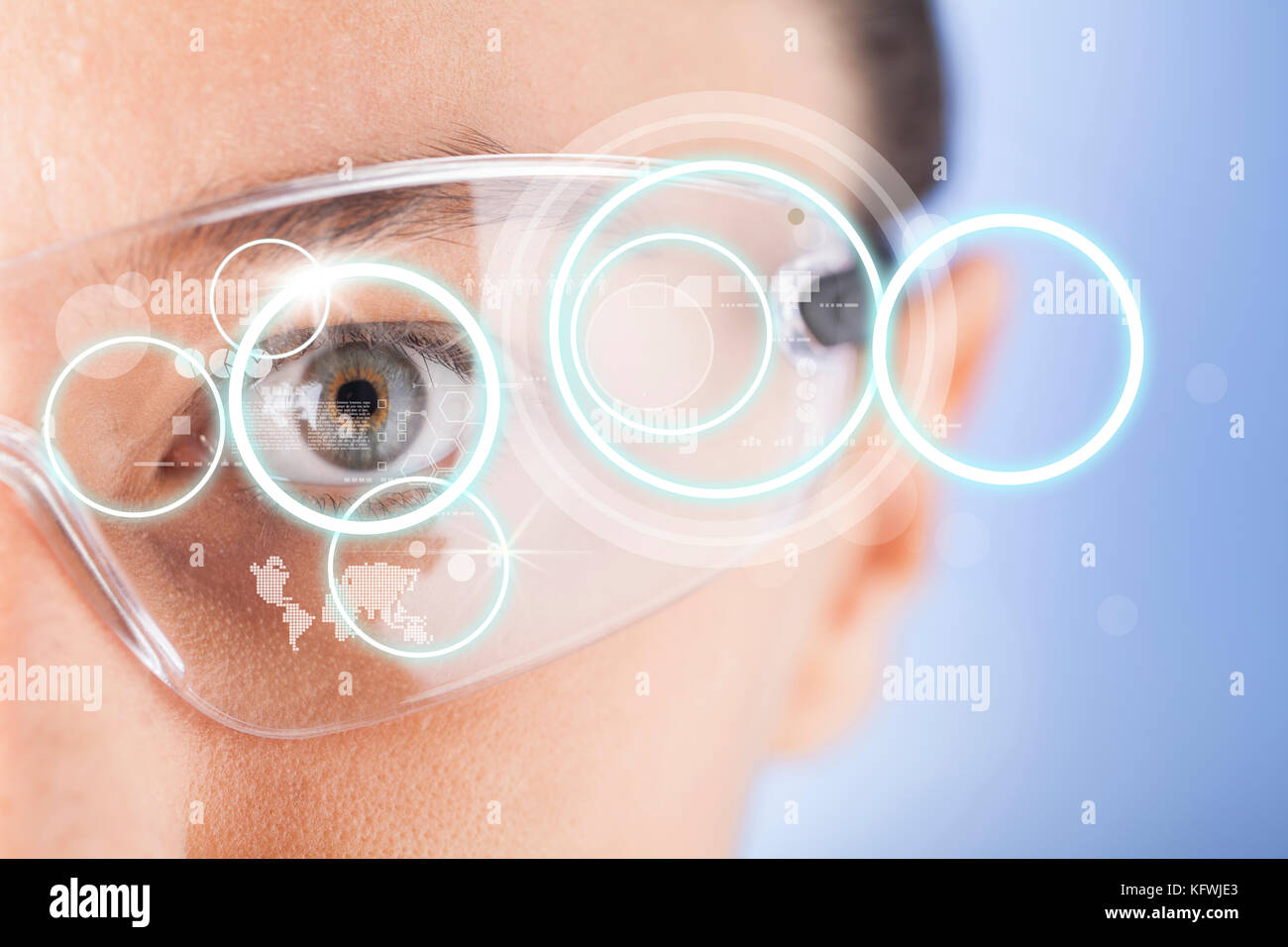 Futuristic smart glasses Stock Photo - Alamy