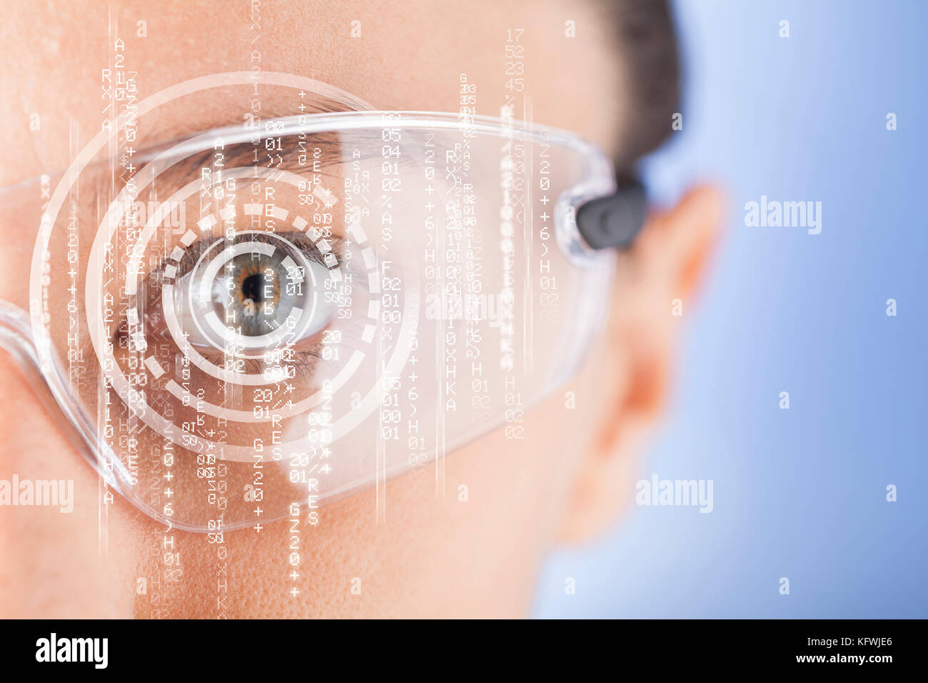 Futuristic smart glasses Stock Photo - Alamy