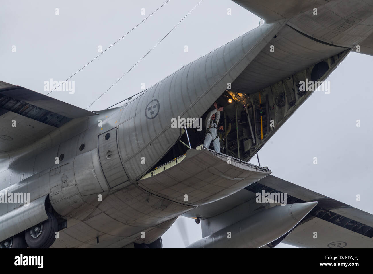 Swedish air force C-130 Stock Photo - Alamy