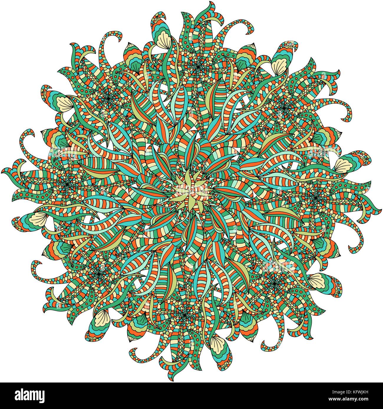 Beautiful Deco Mandala, Patterned design. Vector illustration Stock ...