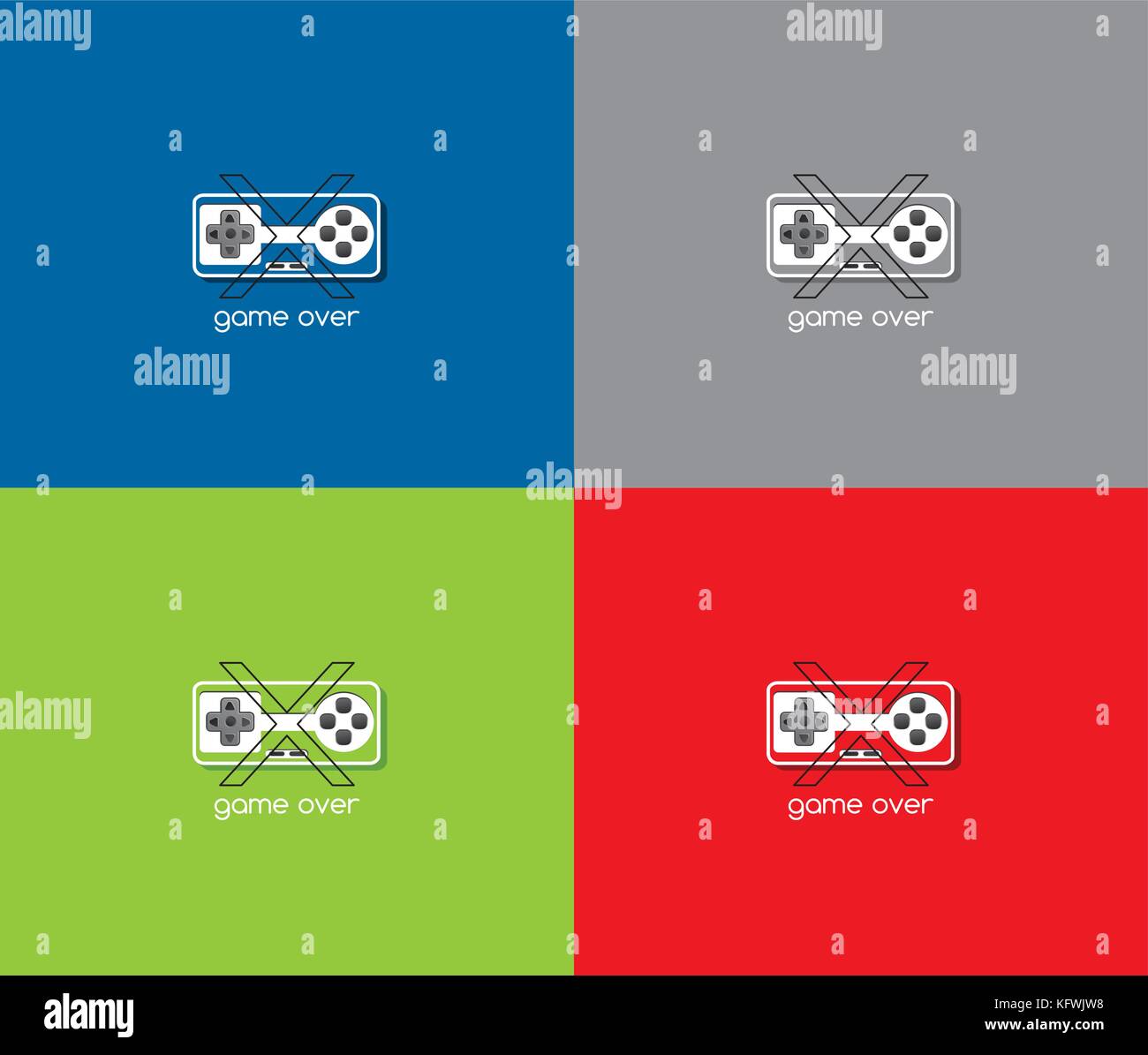 editable video game console theme vector graphic art design ...