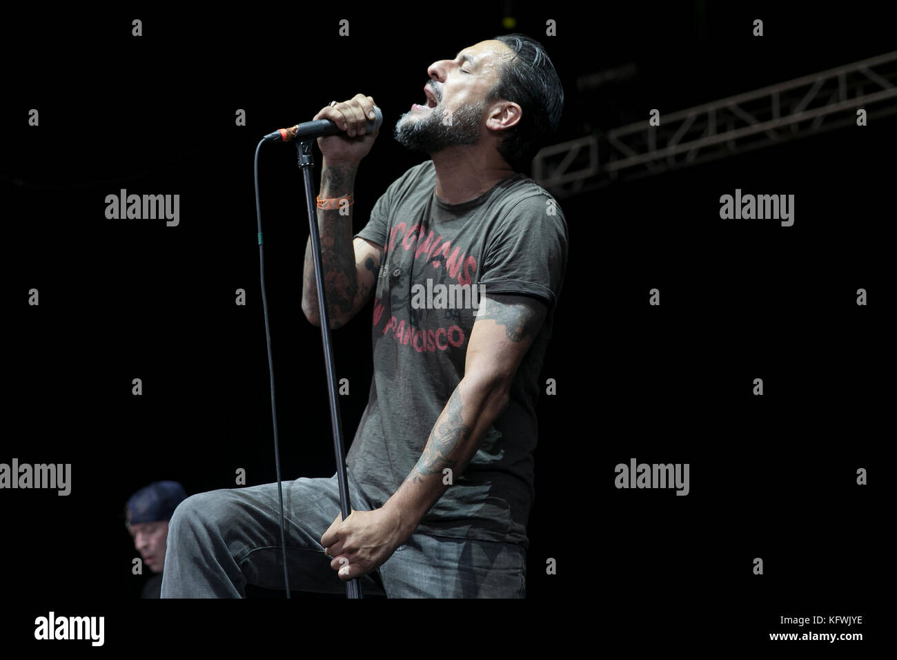 Jason Cruz of Stung Out performs during the Punk In Drublic Festival on ...