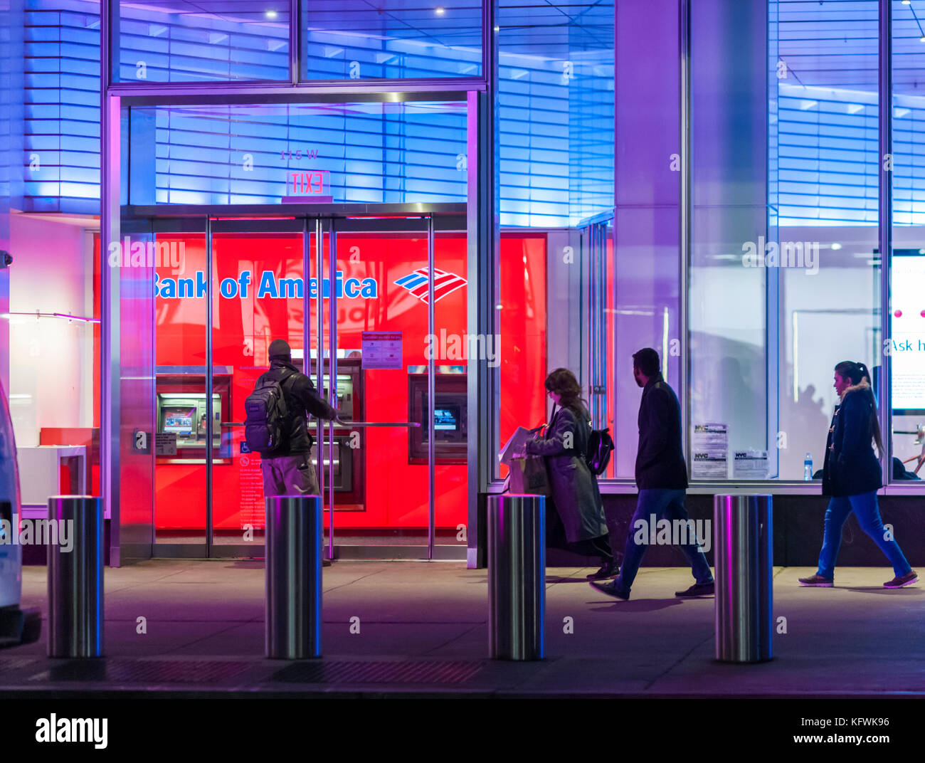 A branch of Bank of America in New York on Tuesday, October 31, 2017 ...