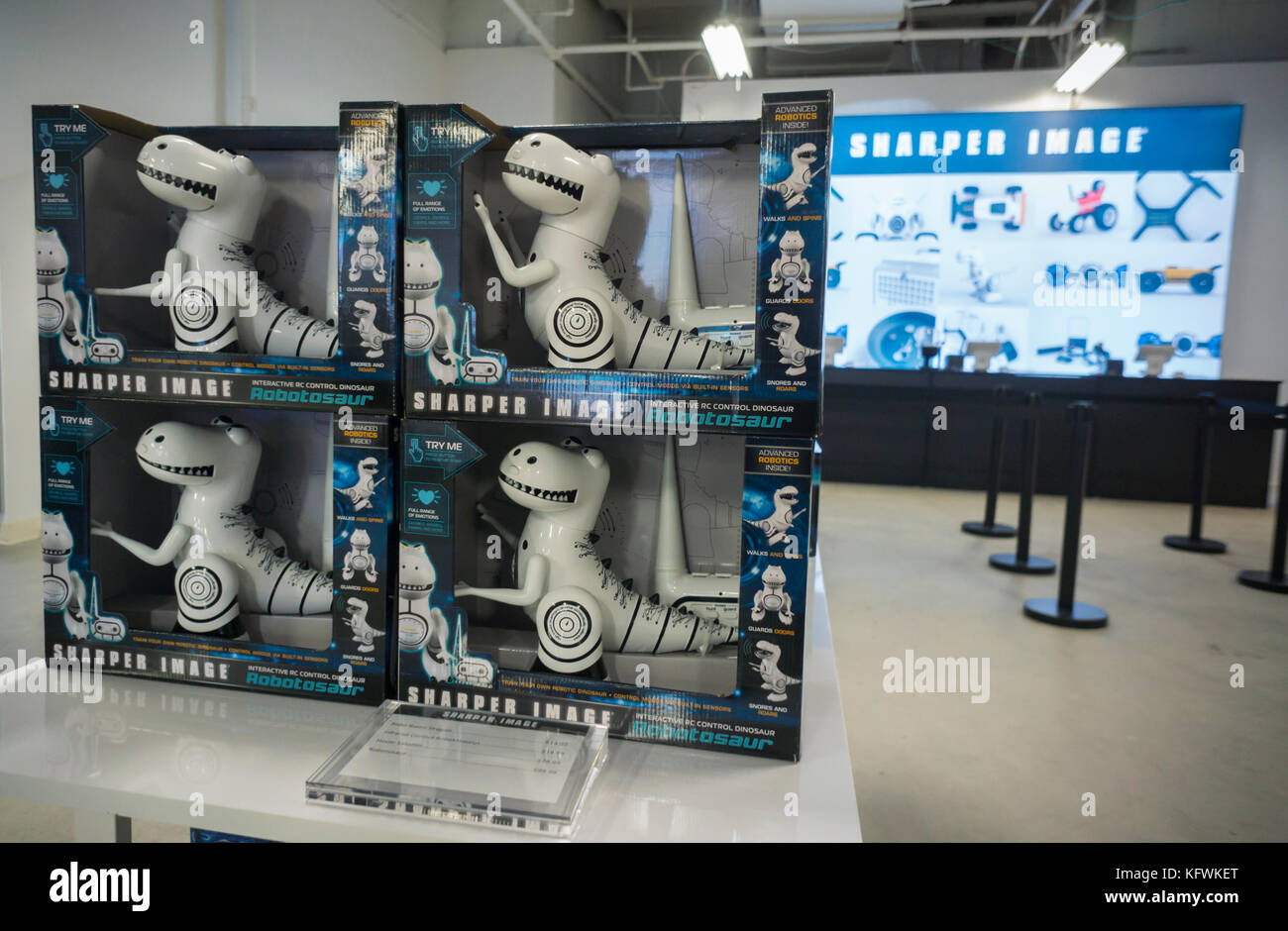 A Sharper Image pop-up store in Times Square in New York on Monday ...