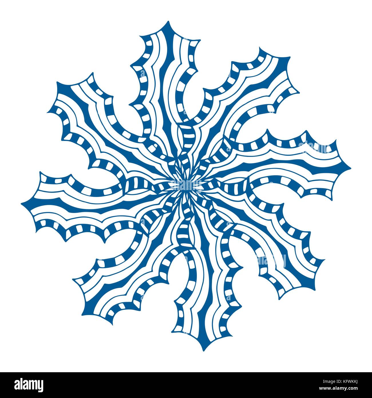 Rosette ornament. Isolated on white. Vector Illustration Stock Vector ...