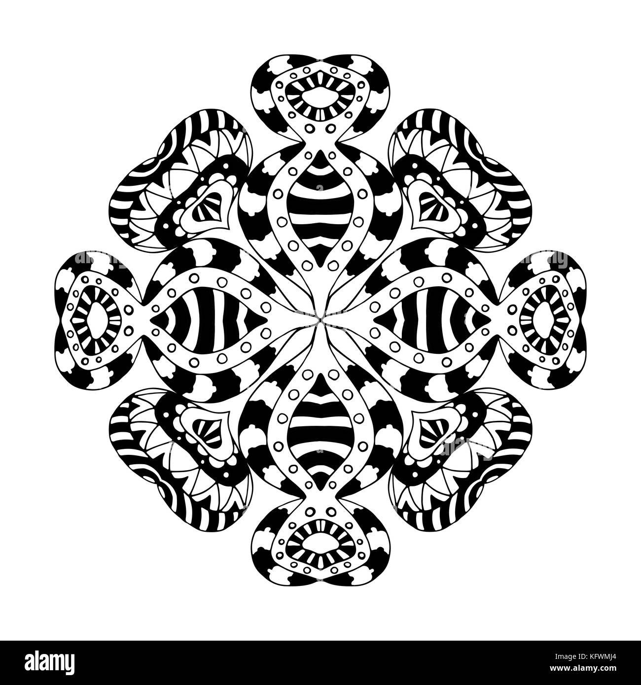 Paisley pattern on black Cut Out Stock Images & Pictures - Alamy