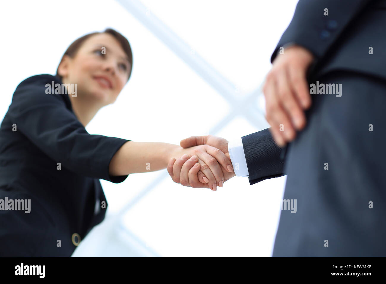 background image of business partners handshaking.close-up Stock Photo ...
