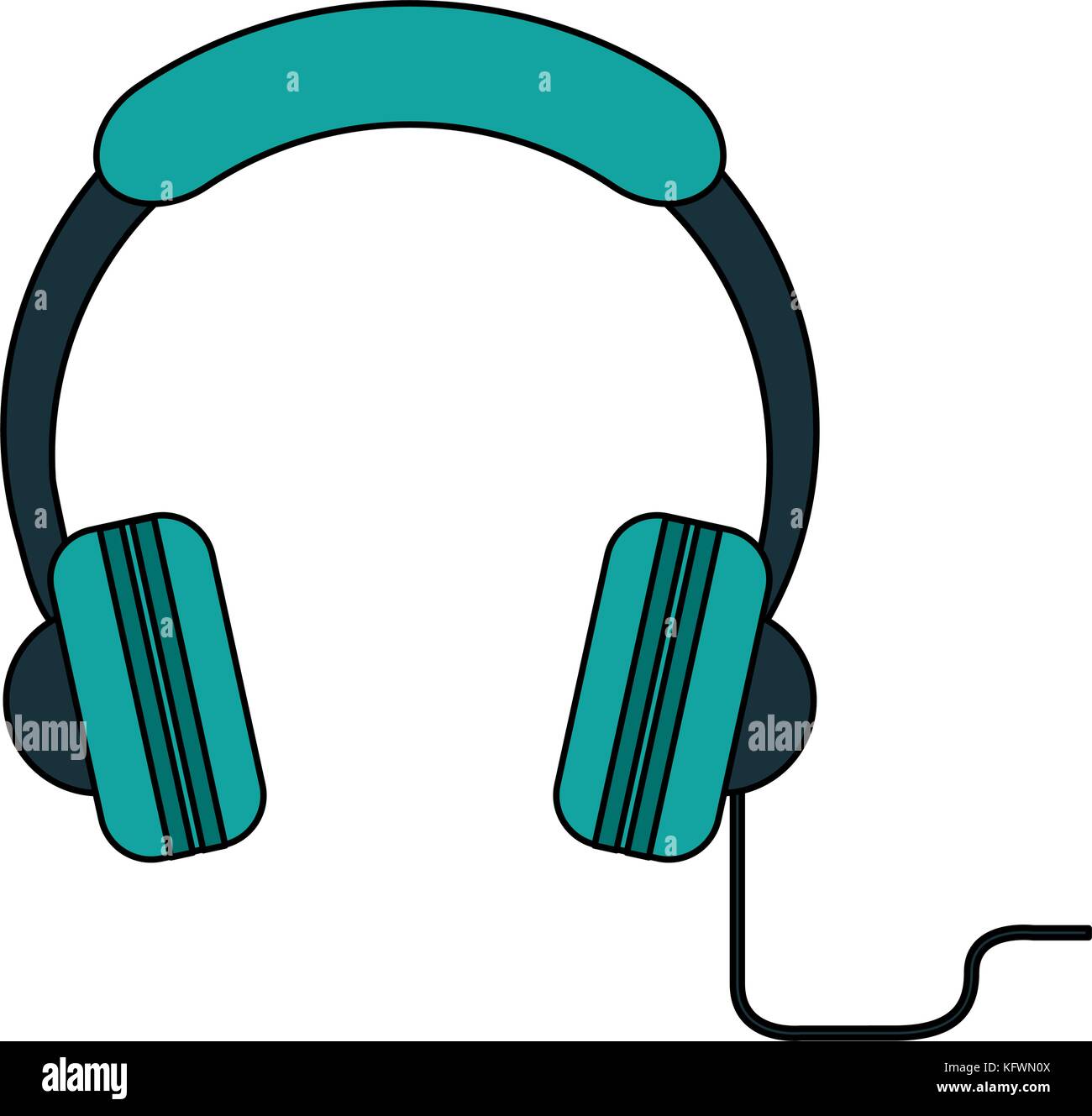 headphones with cord icon image Stock Vector Image & Art - Alamy