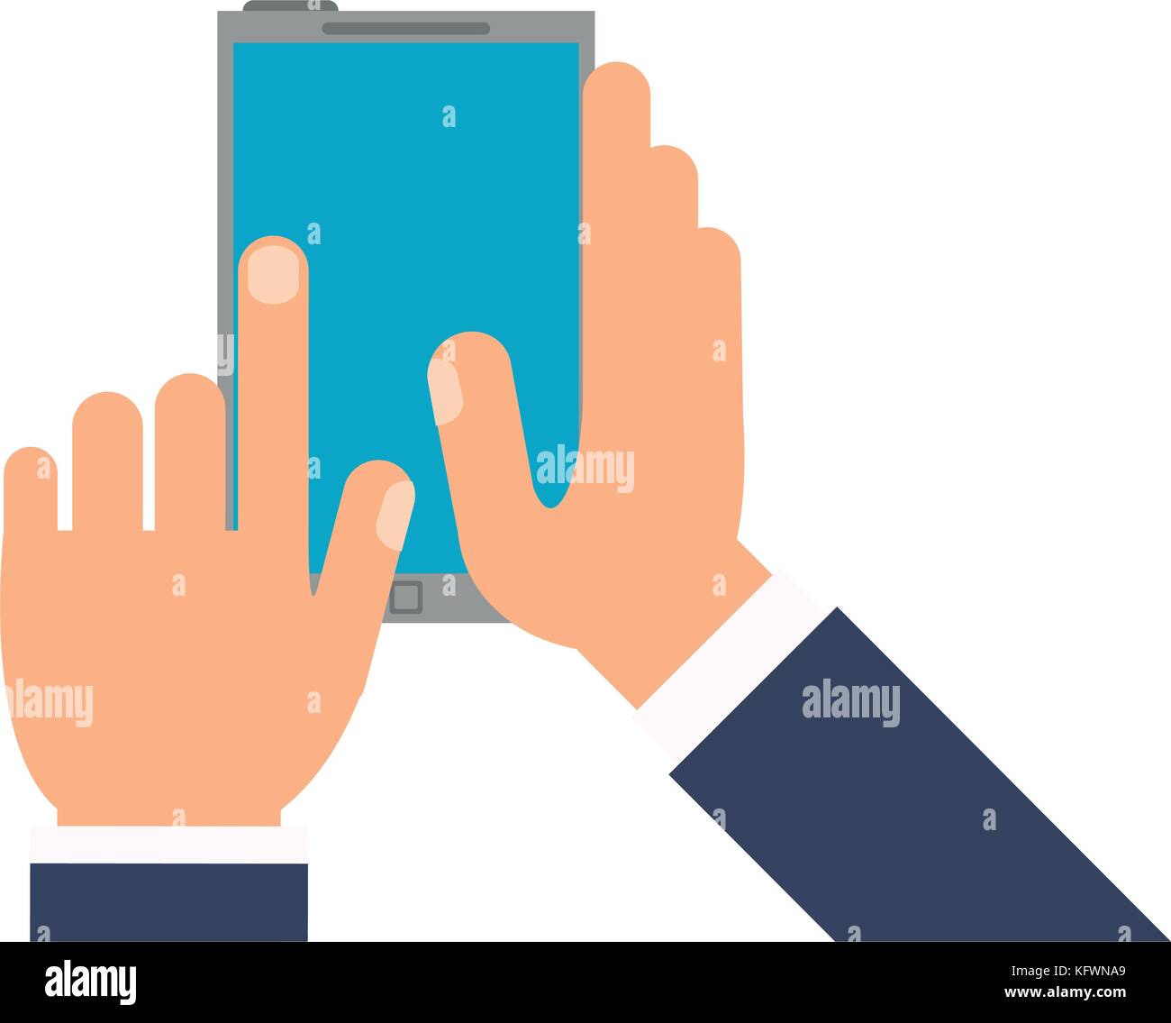 hands holding cellphone icon image Stock Vector Image & Art - Alamy
