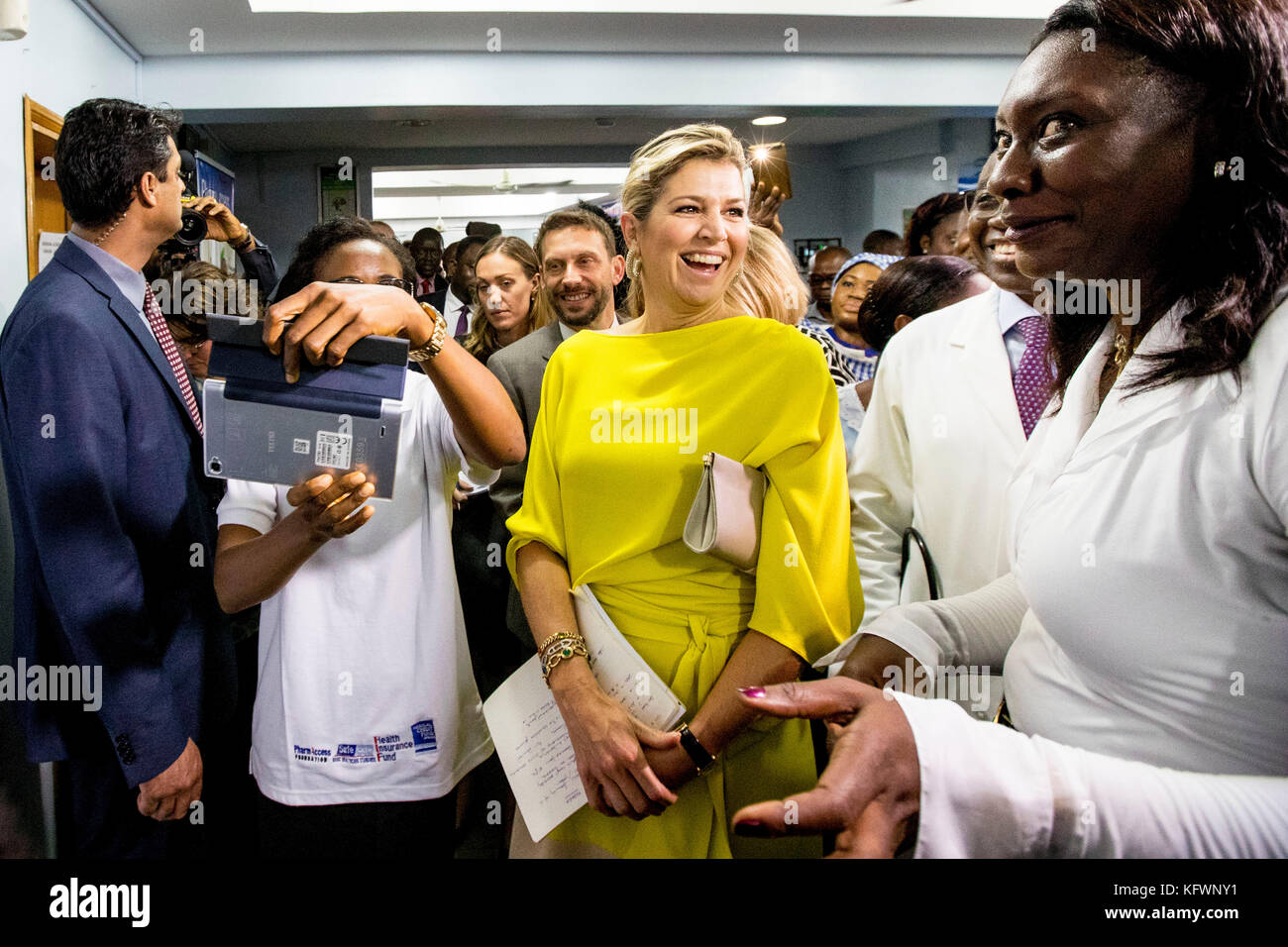 Lagos, Nigeria. 30th Oct, 2017. Queen Maxima of The Netherlands visits ...