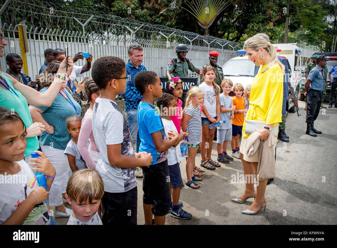 Lagos, Nigeria. 30th Oct, 2017. Queen Maxima of The Netherlands visits ...