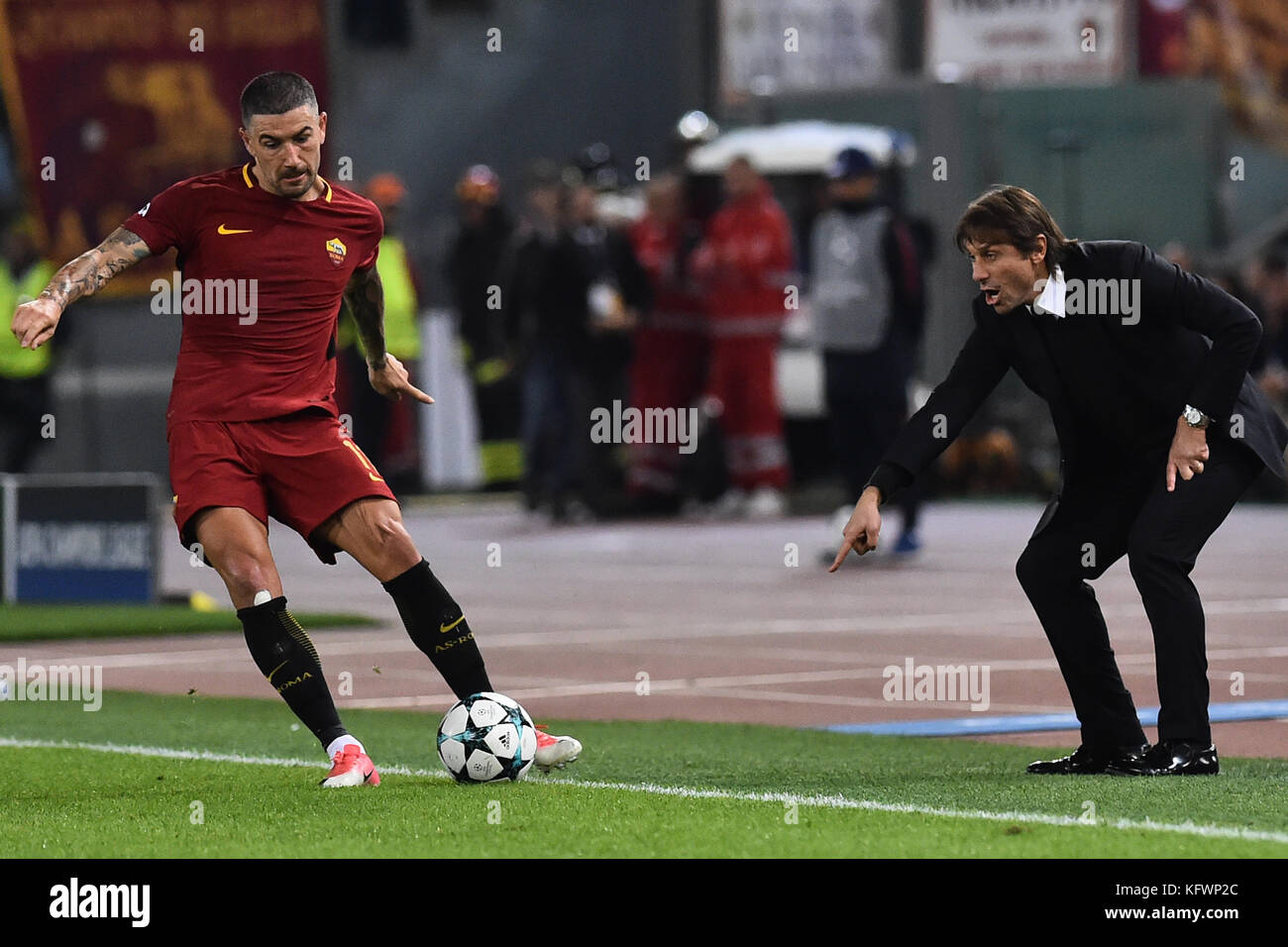 Rome, Italy. 01st Nov, 2017. Rome 31-10-2017 Olimpic Stadium Champions ...