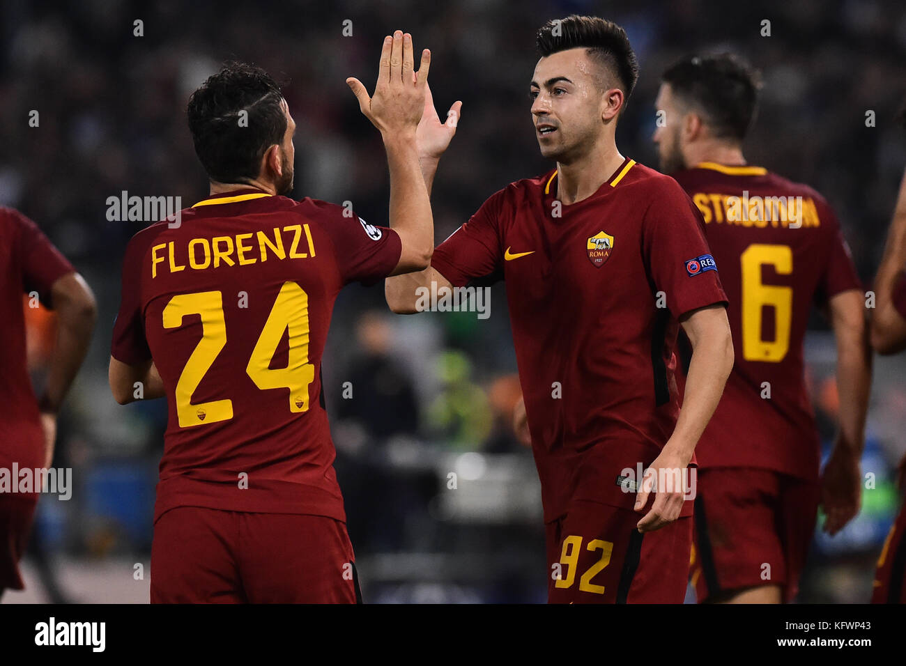 Rome, Italy. 01st Nov, 2017. Rome 31-10-2017 Olimpic Stadium Champions ...