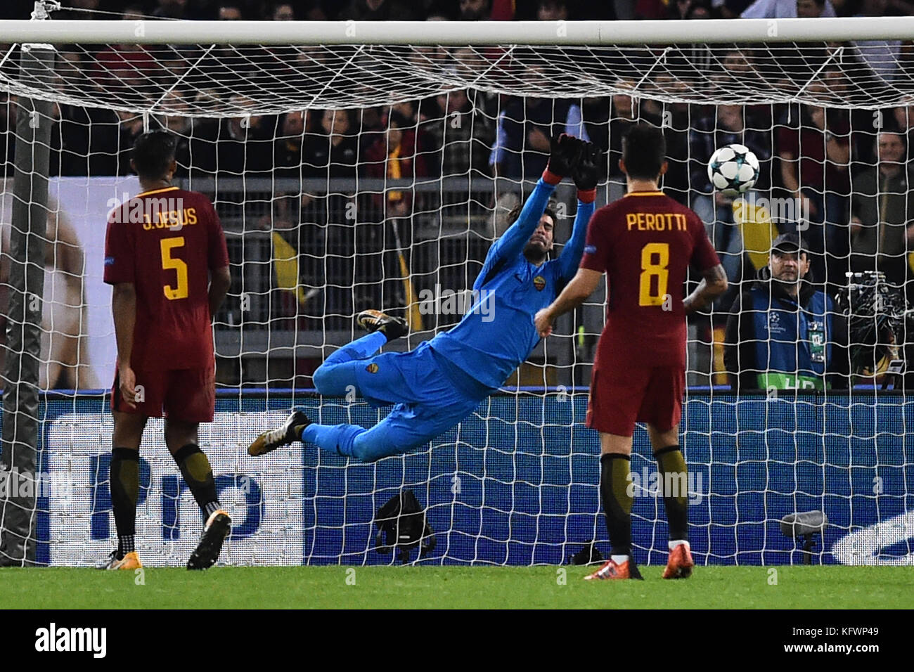 Rome, Italy. 01st Nov, 2017. Rome 31-10-2017 Olimpic Stadium Champions ...