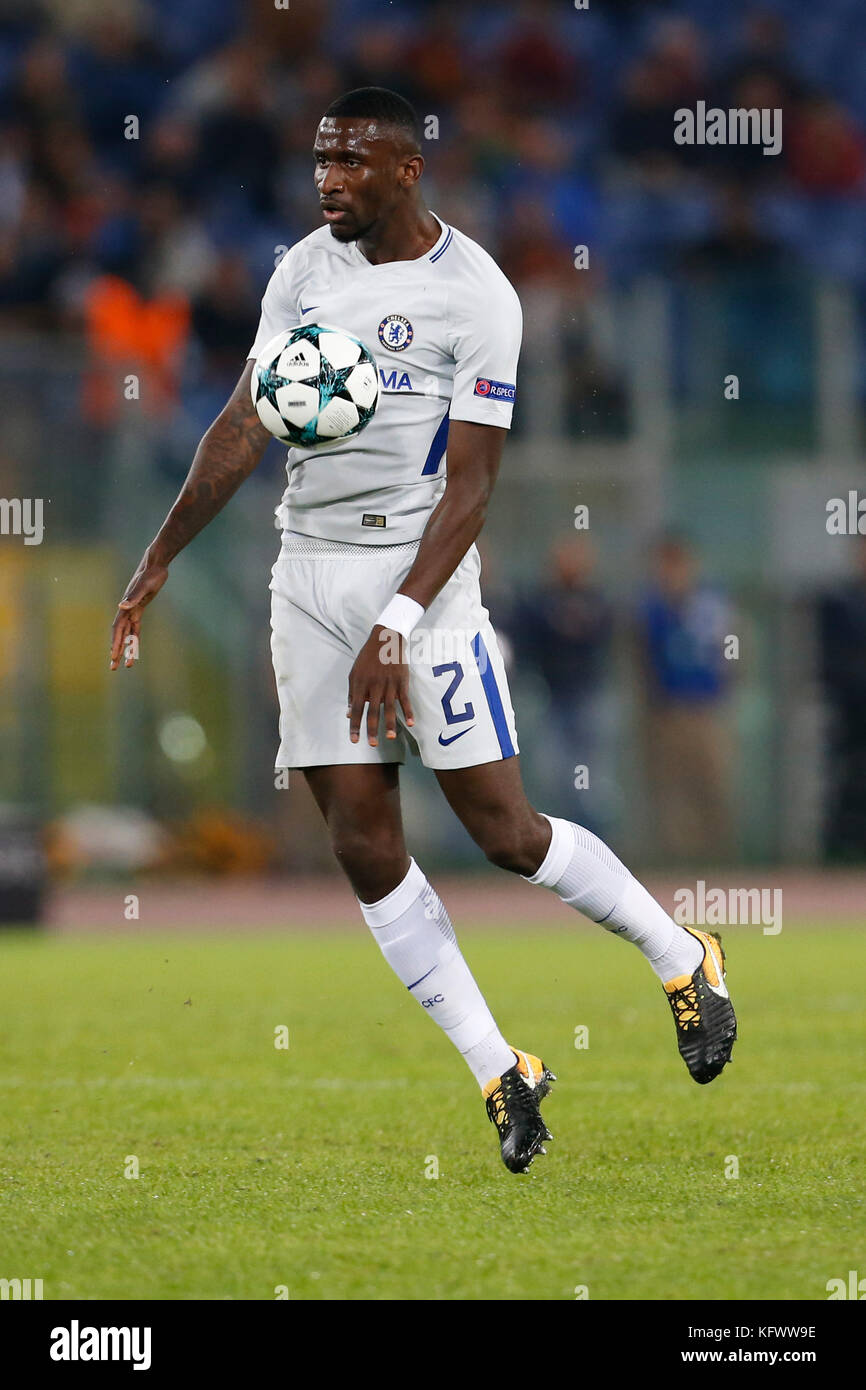 Rome, Italy. 31st Oct, 2017. Antonio Rudiger of Chelsea during the UEFA ...