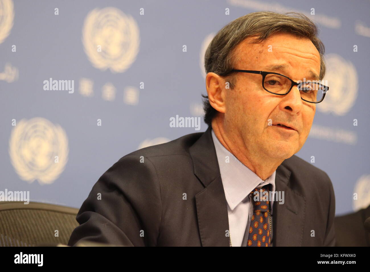 UN, New York, USA. 1st Nov, 2017. UN Security Council President ...