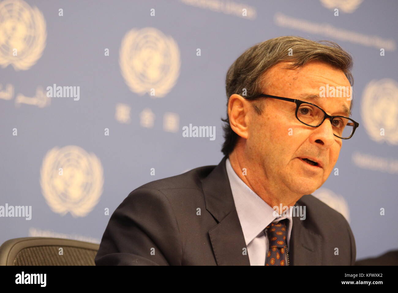 UN, New York, USA. 1st Nov, 2017. UN Security Council President ...