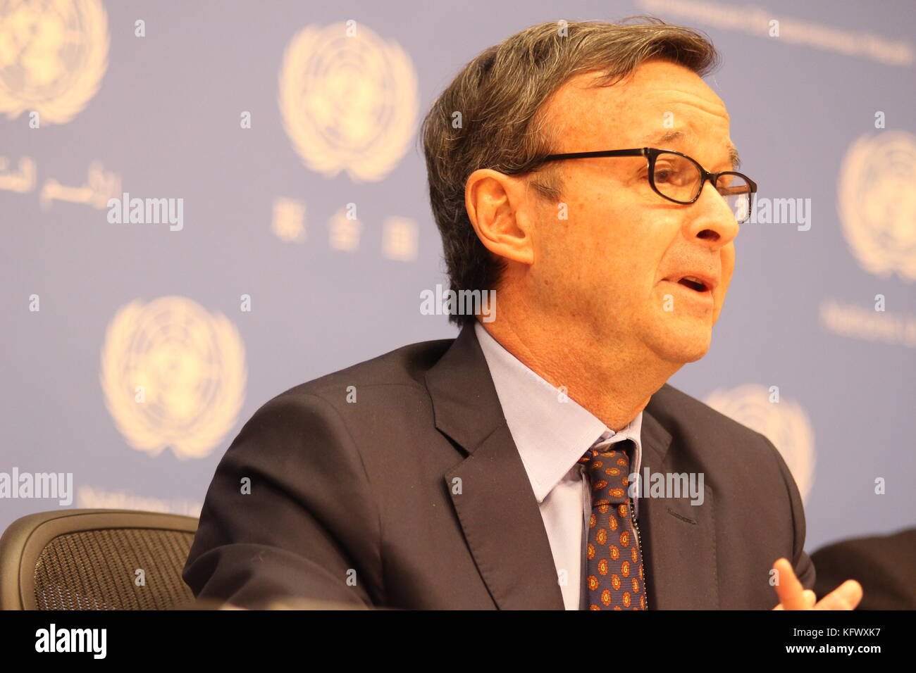 UN, New York, USA. 1st Nov, 2017. UN Security Council President ...