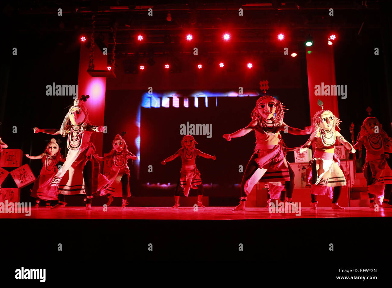 Dhaka, Bangladesh. 1st Nov, 2017. Bangladeshi artists perform on ...