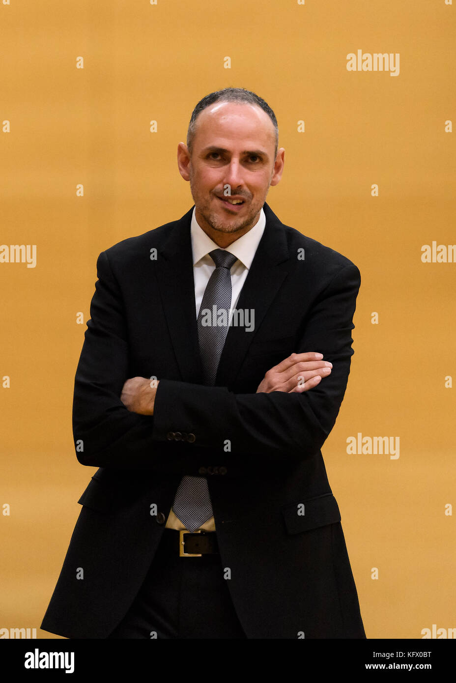 Karlsruhe, Deutschland. 01st Nov, 2017. Trainer Michael Mai (Lions ...